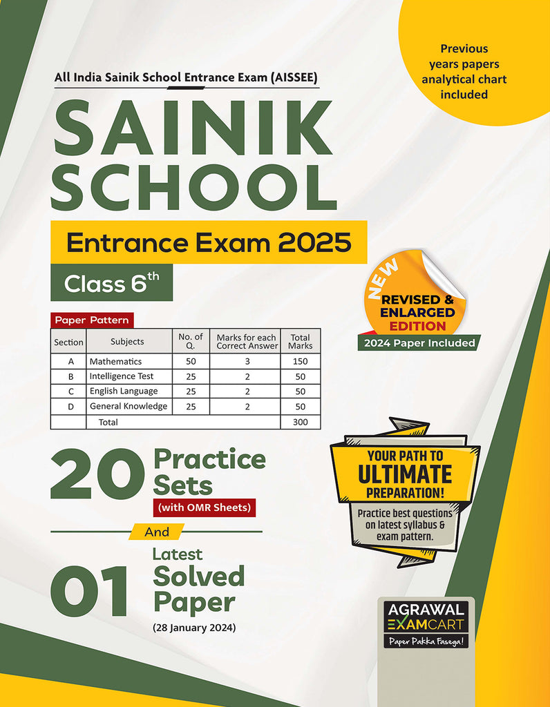 Examcart Sainik School Entrance Exam Class 6 Practice Sets In English